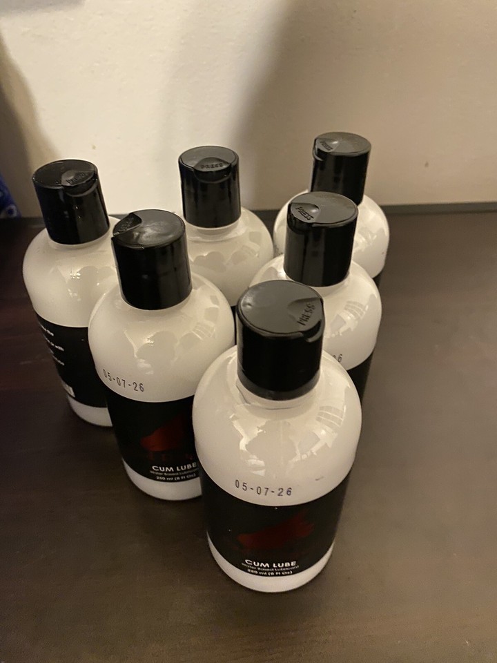 6 PACK - NEW Bad Dragon🐉Cum Water Based Lubricant 8 fl oz Discreet FAST ...