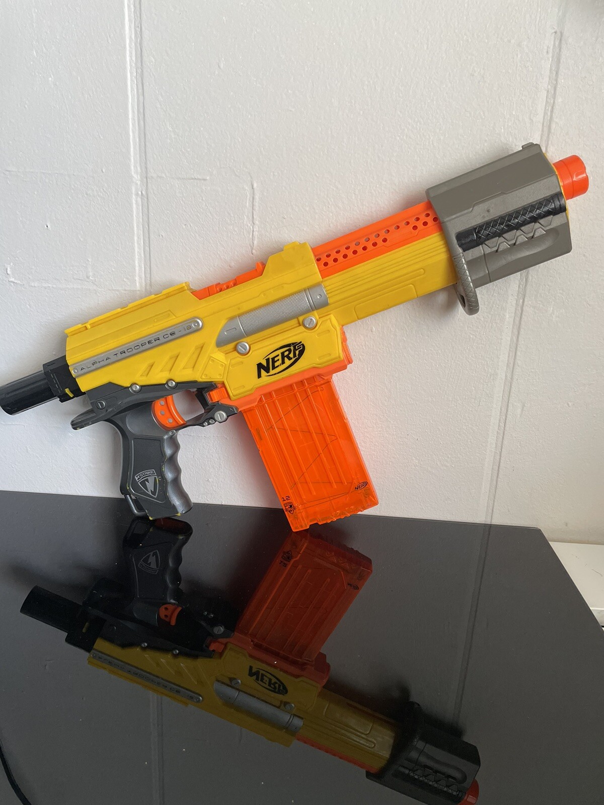 Nerf Alpha Trooper CS-18 Dart Gun Blaster Yellow, Tested & Working With ...