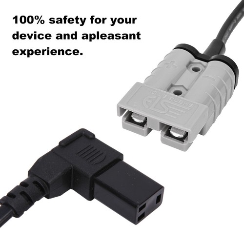 Power cord Lead Cable to Anderson Engel Fridge Plug 12V Right Angle 3m ...