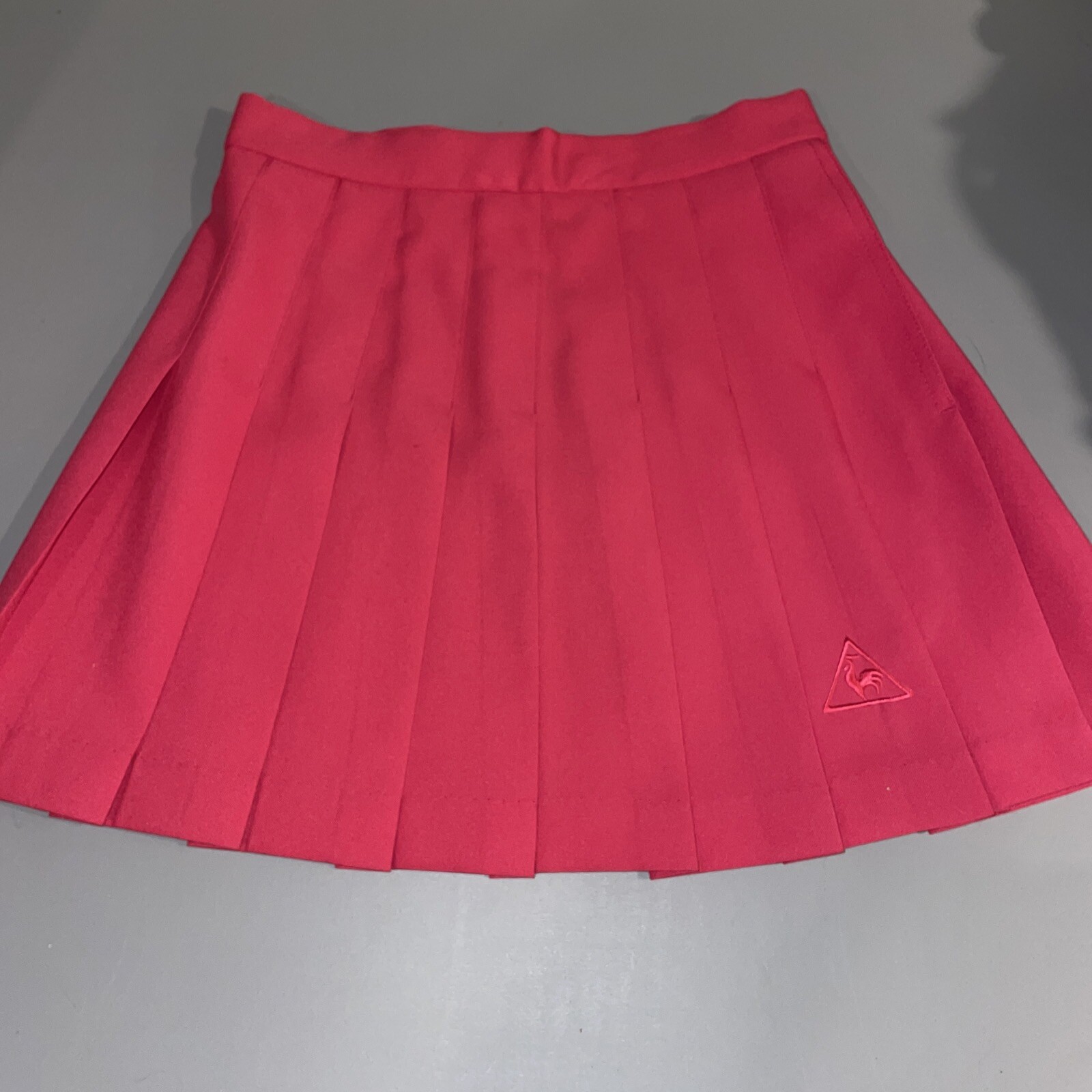 Le Coq Sportif Tennis Skirt Hot Bright Pink 6 Pleated Mini | eBay