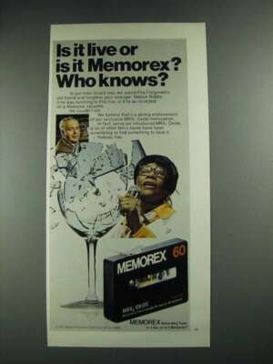 1975 Memorex MRX2 Oxide Cassette Ad - Ella Fitzgerald and Nelson Riddle ...