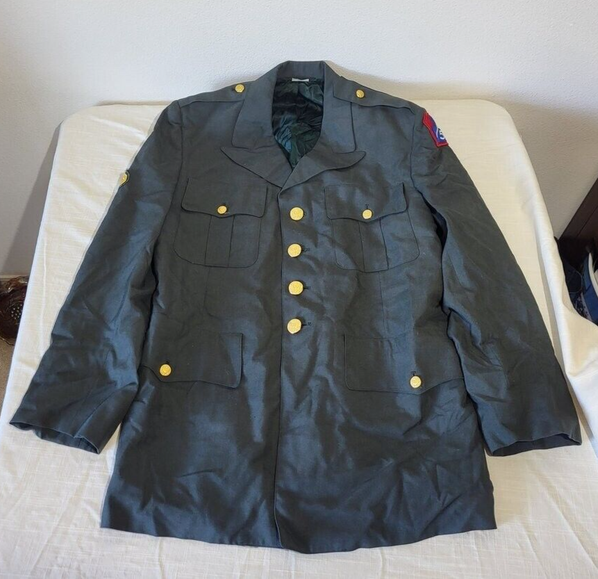 Vintage U.S. Army Dress Green Jacket Uniform Coat Blazer 40R with Extra ...