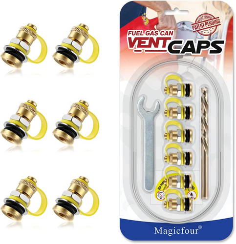 Fuel Gas Can Vent Caps, 6 Pack Fuel Gas Tank Vent Caps Gas Can ...