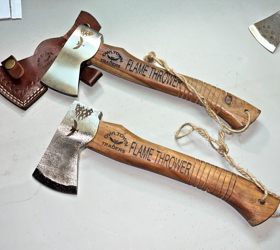 Flamethrower throwing axes, 11" pro throw size throwing axes, with ...