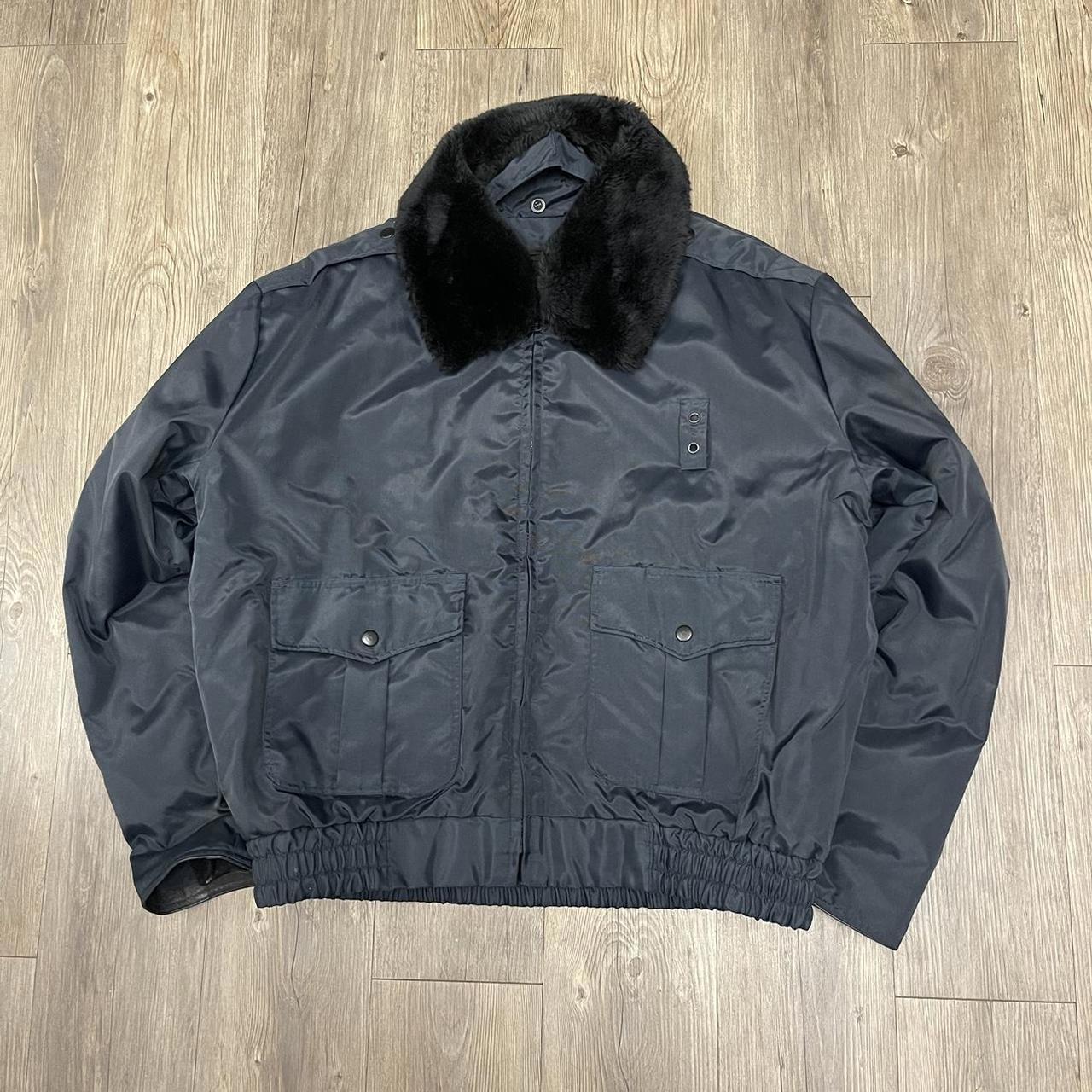 Vintage Spiewak Navy Blue Police Bomber Jacket Size L… - Gem