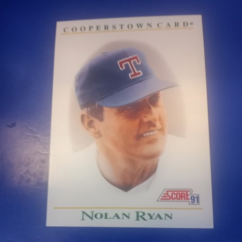 Nolan Ryan - 1991 Score Baseball - Cooperstown Card Insert #B7 ...