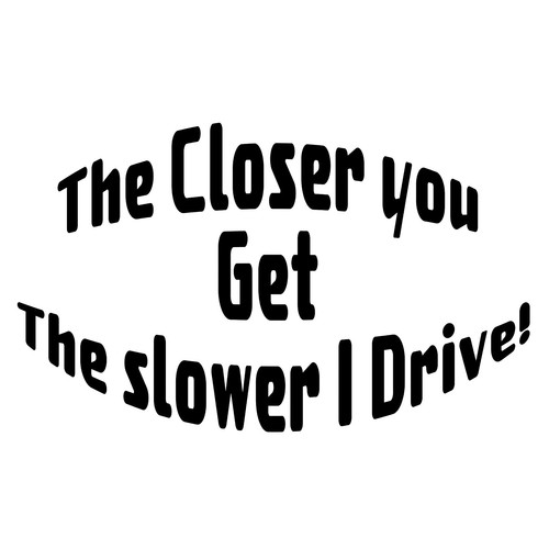 Road Rage Funny Sticker Die Cut Close Drivers Window Car SUV Truck ...