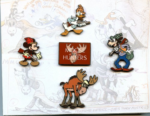 Disney Catalog Moose Hunters Mickey Donald Goofy Hunting Rifles Boxed ...