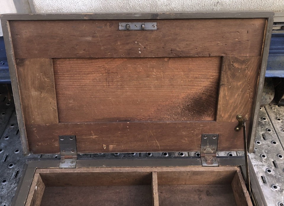 Military Tool Chest US Army Wooden Tool Box WWI WWII Antique Military w ...