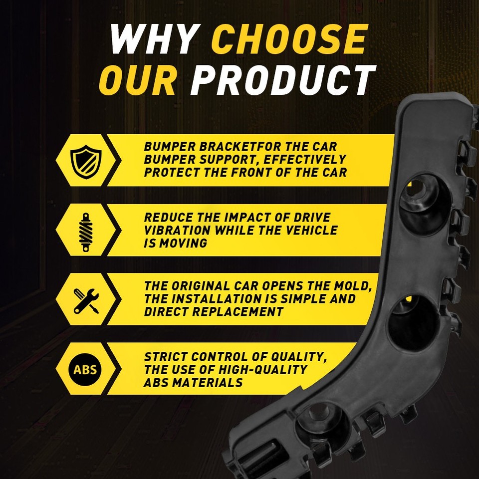 Pair Front Bumper Bracket Left+Right Side For Jeep Grand Cherokee 2011 ...