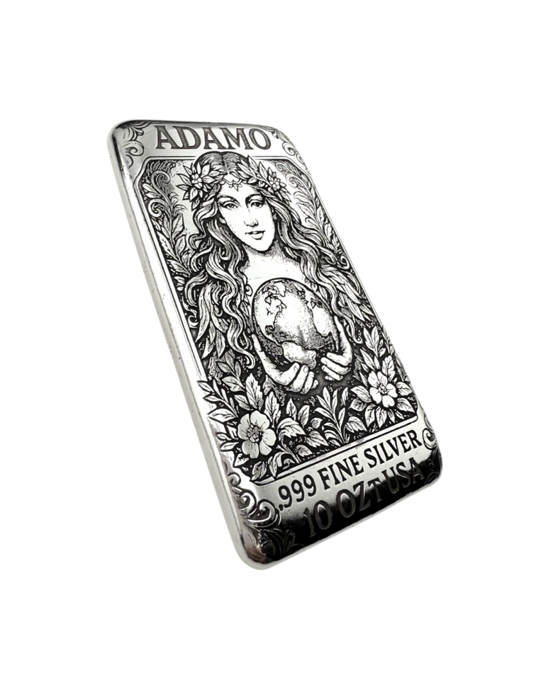 10 oz Silver Art Bar 999 - Earth - Exclusive Ltd. Edition - Adamo ...