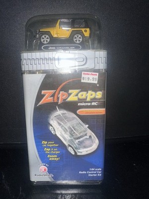 Radio Shack Zip Zaps Jeep Wrangler Micro RC 2003 1/64 Gold | eBay