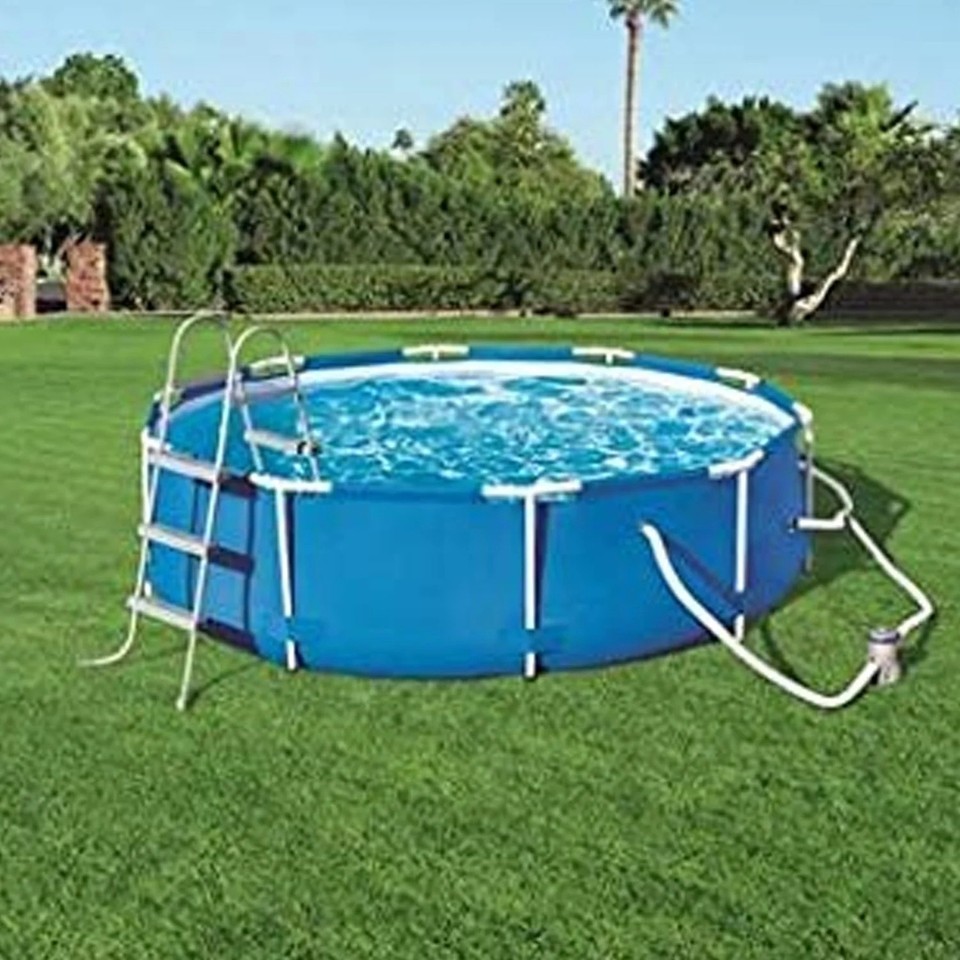 Bestway 58511E-BW Flowclear 330 Gallon Above Ground Pool Pump Filter w ...