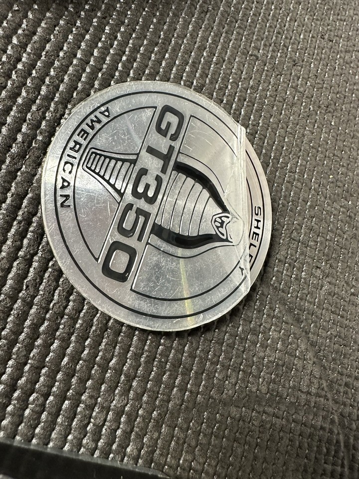 SHELBY GT 350 emblem PLAQUE. CSM NUMBER AND WHEEL CAP EMBLEM | eBay