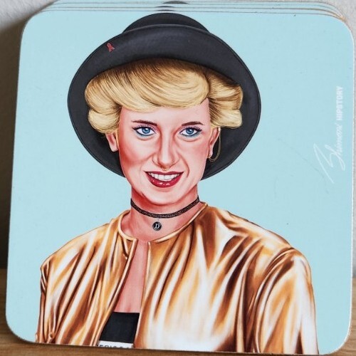 Shimoni Hipstory Character Coasters Princess Diana | eBay Australia