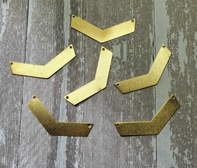 Matte Gold Ox Arrow Head Chevron Connector (6) - GOBF11 | eBay