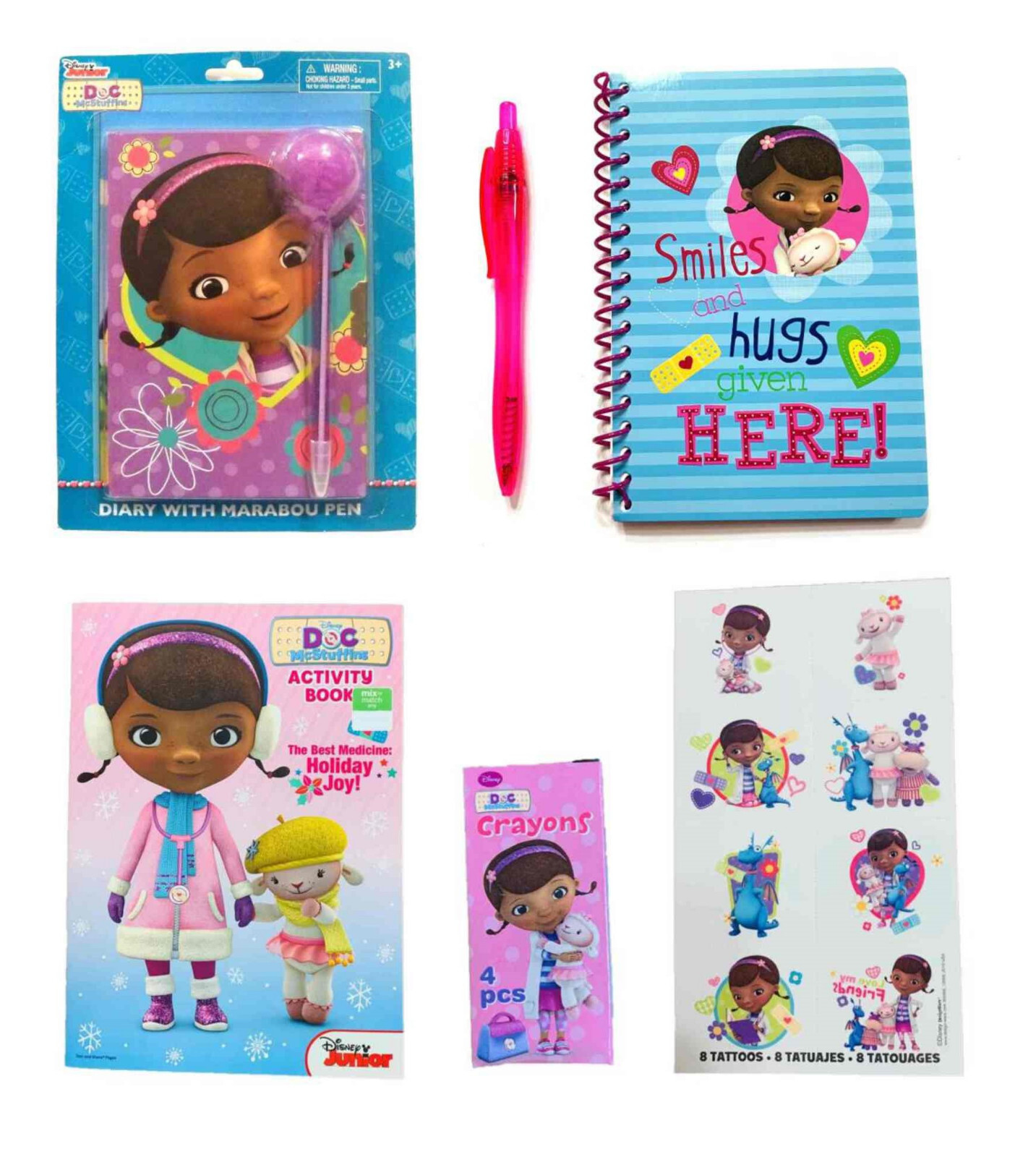 Doc McStuffins Activity Set, Holiday Joy (Stationery, Books, Crayons ...
