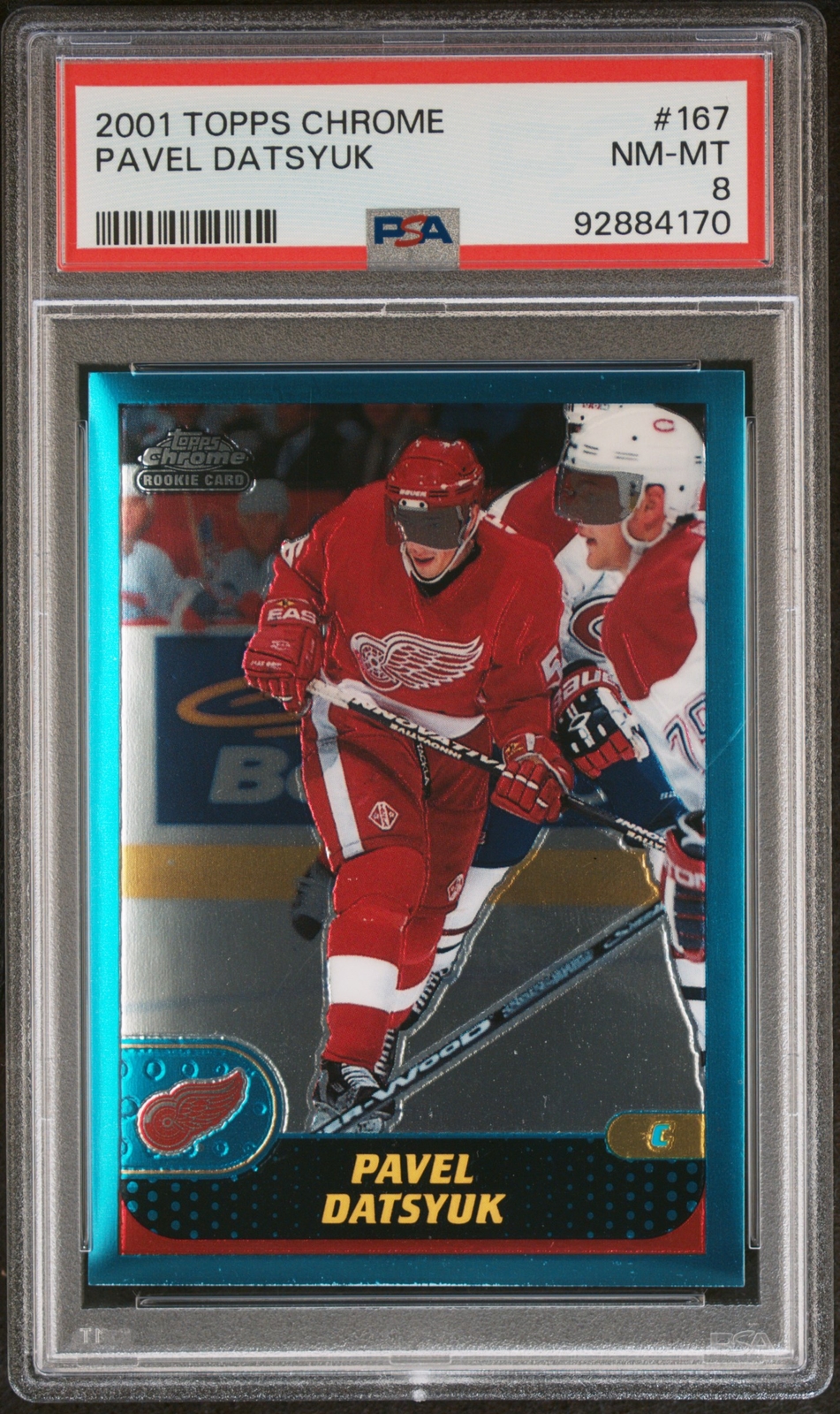 2001 TOPPS CHROME #167 PAVEL DATSYUK 2002 ROOKIE RC PSA 8 | eBay