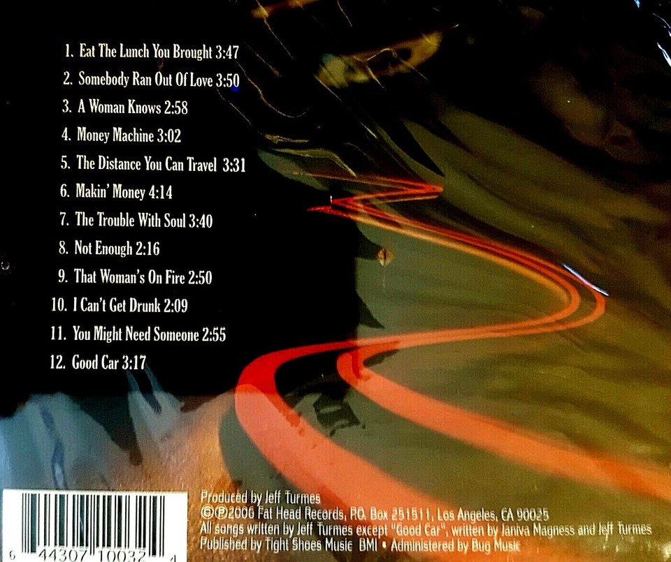 Jeff Turmes - "The Distance You Can Travel" - ( CD - Fat Head Records ...