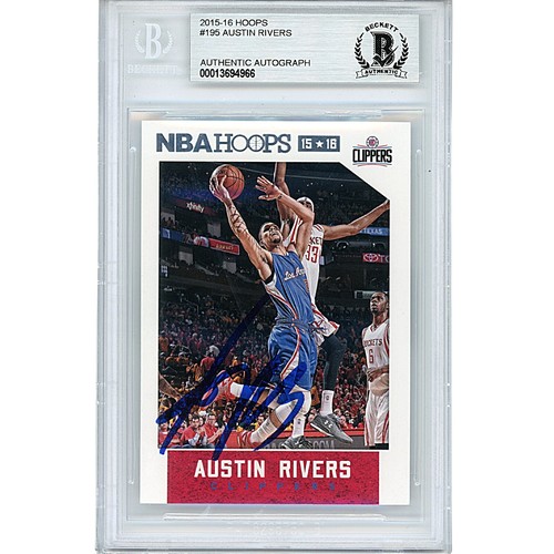 Austin Rivers Los Angeles Clippers Auto 2015-16 Hoops Signed On-Card ...