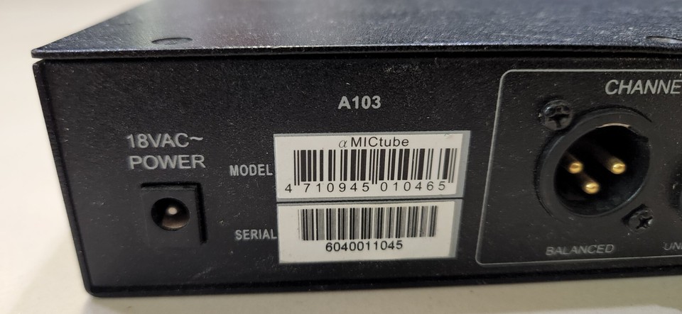 ALTO Alpha MicTube Microphone Stereo Preamplifier | eBay