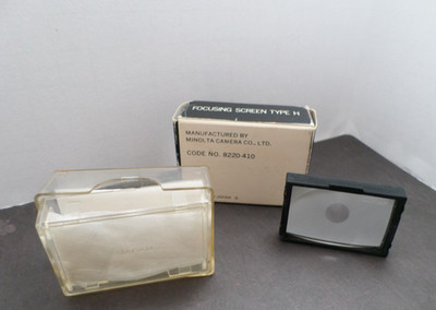Minolta Focusing Screen Type H XK Crosshair in Original Box Code No ...