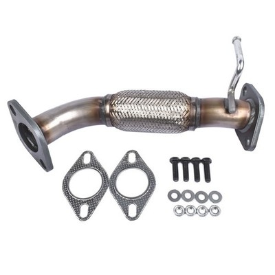 New Exhaust Front Flex Pipe without Oxygen Sensor Ports Compatible with ...