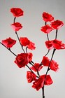Red Rose Stick Stem Bunch Room Wedding Table Decoration Lights 20 ...
