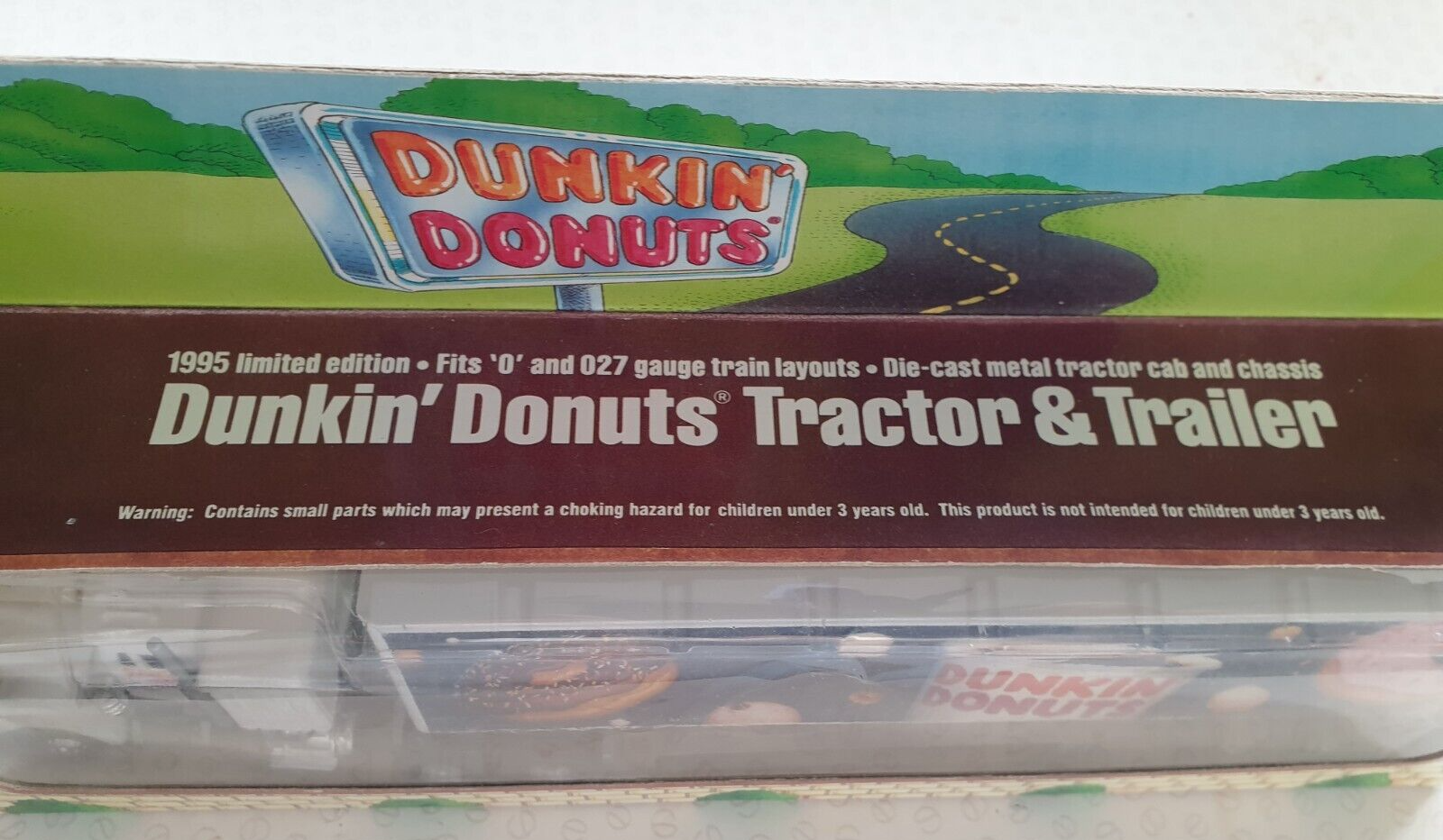 Lionel O Gauge 1995 Ltd Edition Dunkin Donuts Tractor and trailer Boxed ...