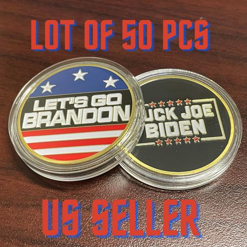 Wholesale Lot of 50 - Challenge Coins with Joe Biden & 'Let's Go ...