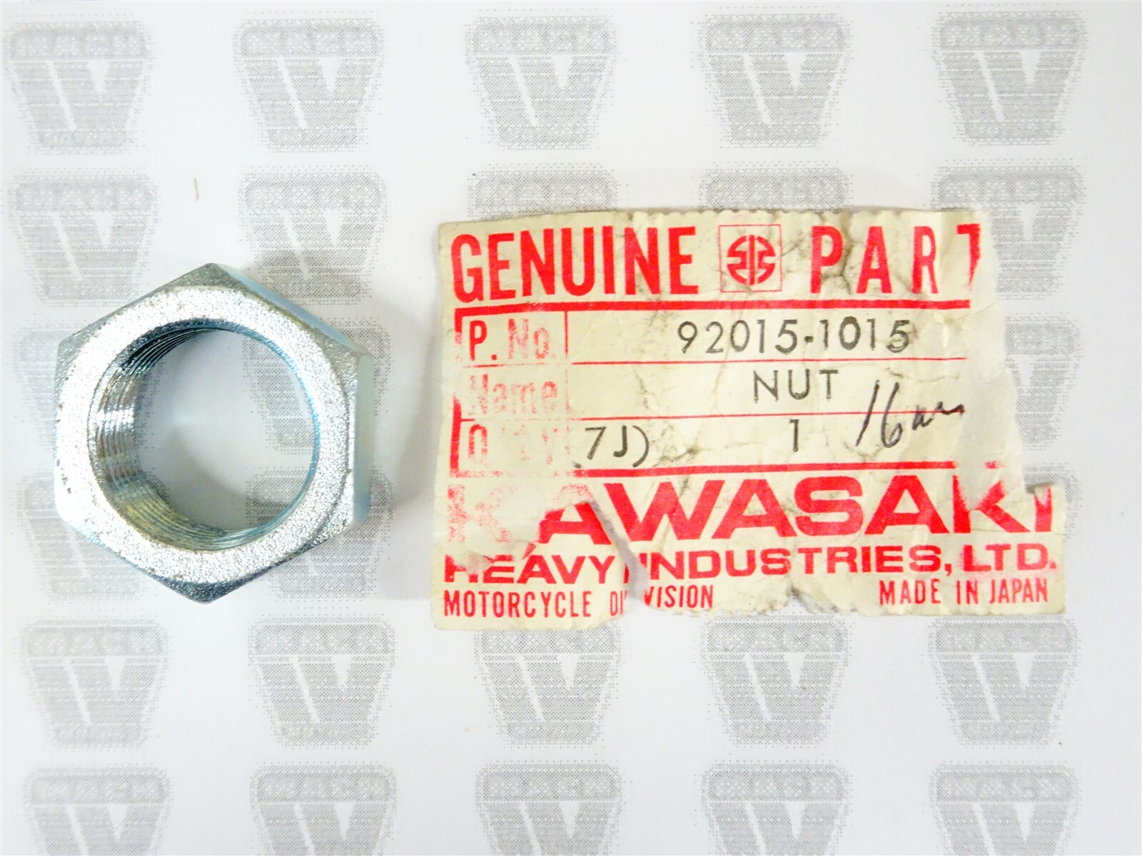 Kawasaki NOS NEW 92015-1015 Nut 16mm KX KDX KLX ZX | eBay