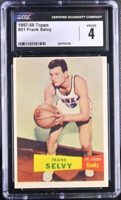 1957 TOPPS #51 FRANK SELVY CGC 4 VG/EX RC ROOKIE DP 3896 | eBay