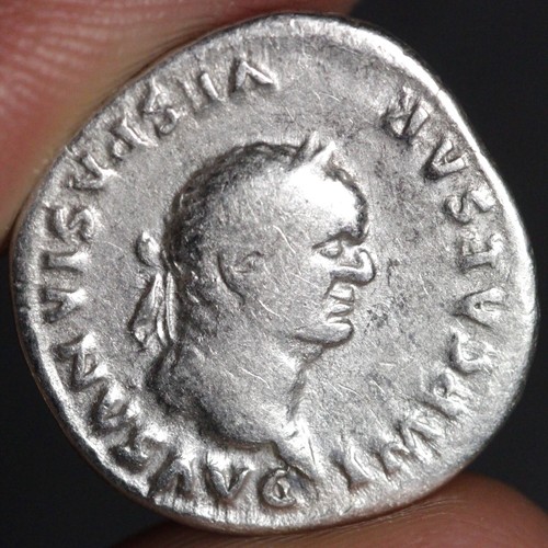 Emperor Vespasian Denarius Ancient Roman Empire Silver Coin Pax Peace ...