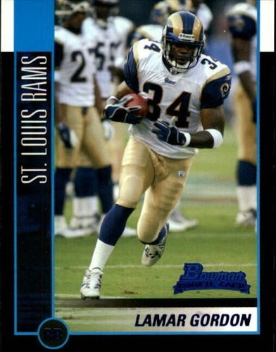 2002 Bowman Football #184 Lamar Gordon RC Rams | eBay