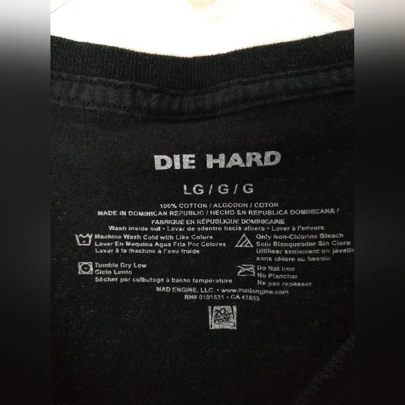 Mad Engine Yippee Ki Yay Merry Christmas T Shirt Size Large Chest 40 ...