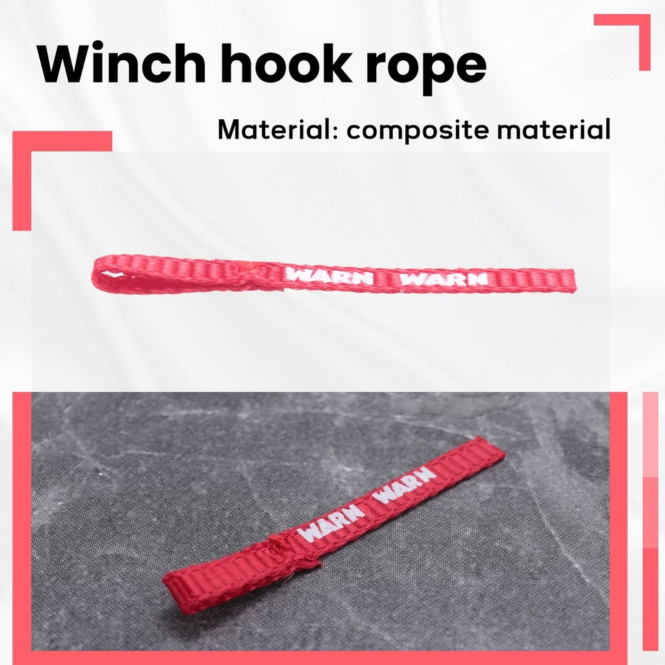 5Pcs RC Car Winch Hook Pull Strap Winch Pull Tags for 1/10 RC Crawler ...