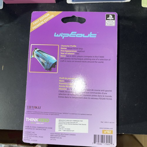 TOTAKU Wipeout FEISAR FX350 No. 02 Figure FIRST EDITION PS PS3 Xbox 360 ...