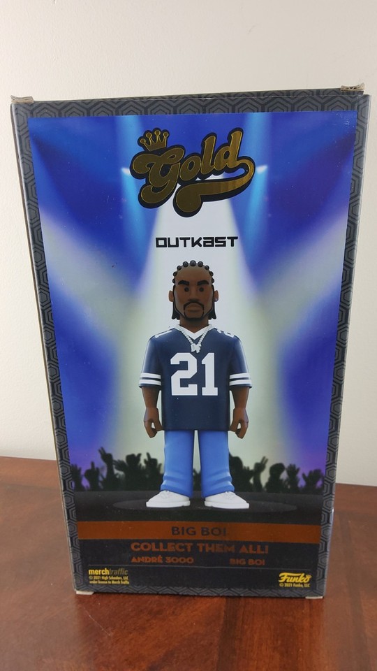 Funko Pop Gold Outkast Big Boi Jersey 12 Inch Premium Vinyl Figure NEW ...