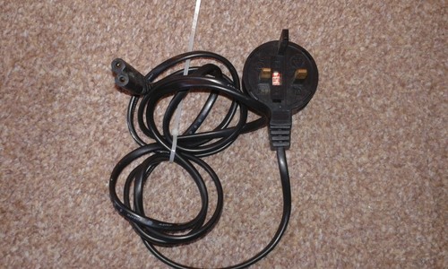 UK Plug Mains Lead Power Cable 2 Pin For Playstation 4 & PS4 Slim Xbox ...