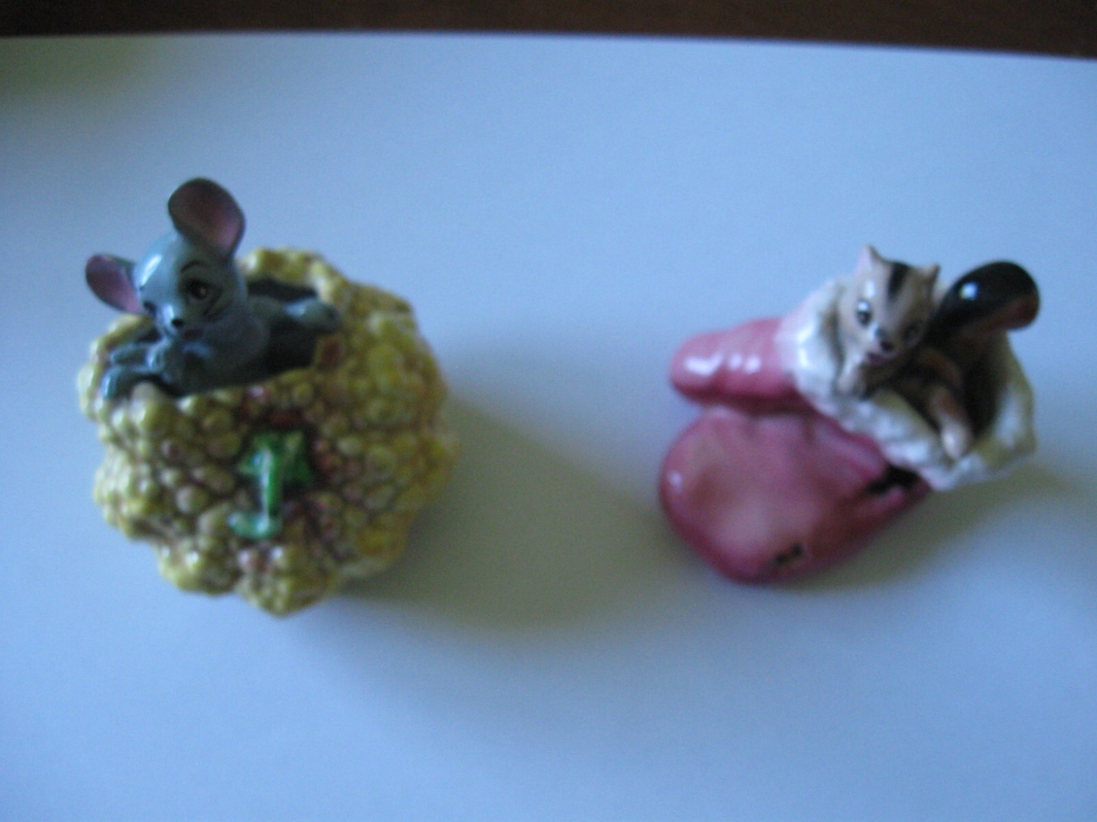 Lot of (2) Vintage NAPCO Chipmunk Squirrel in Mitten MOUSE in PUMPKING ...