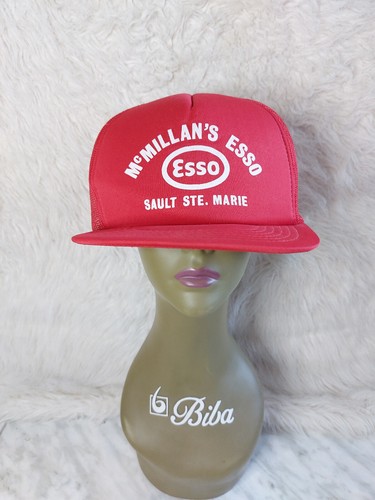 Vintage Esso Blue Corduroy Trucker Hat Cap | eBay