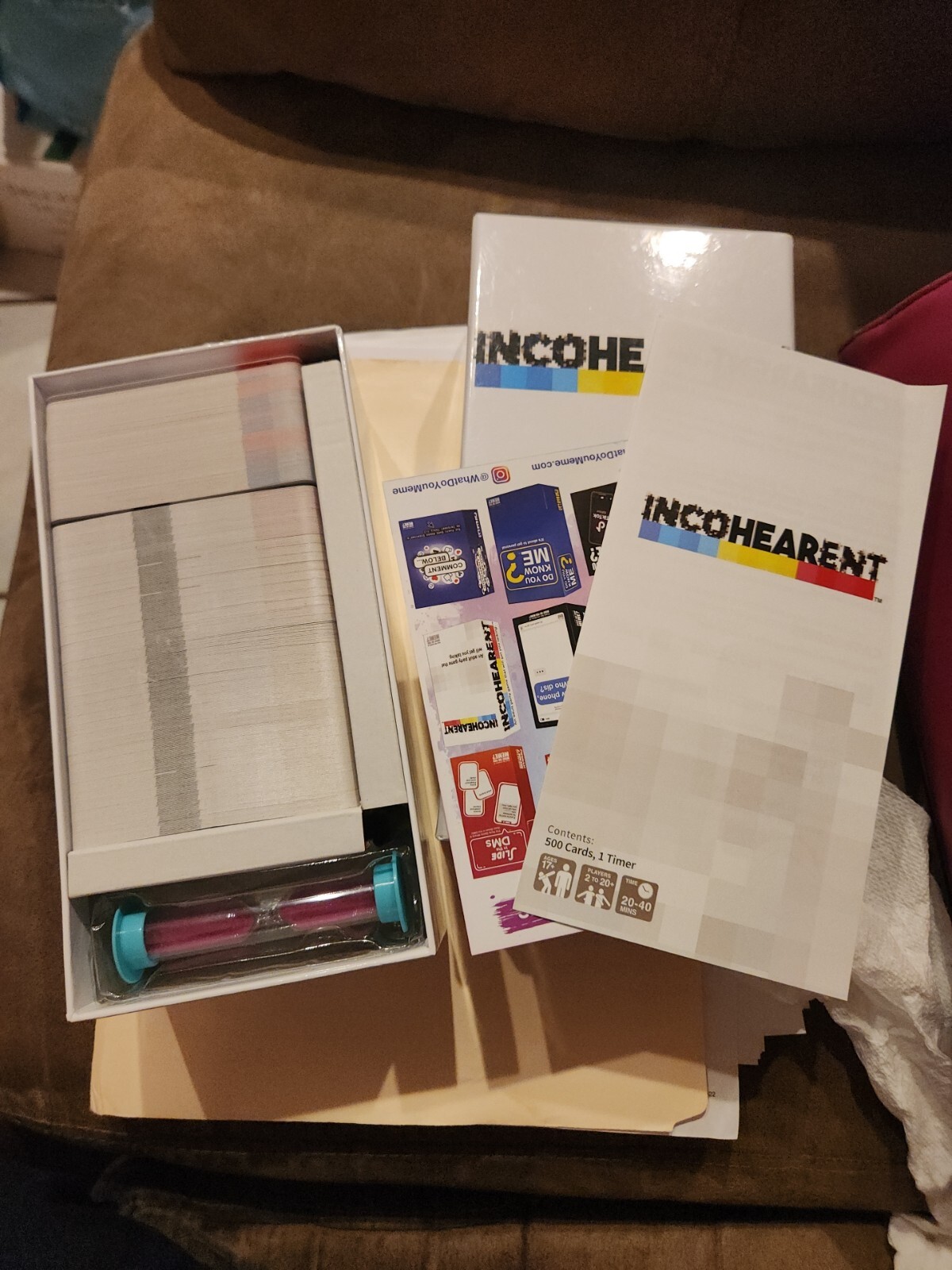 INCOHEARENT Adult Party Game - incoherent, pop culture, scandalous ...