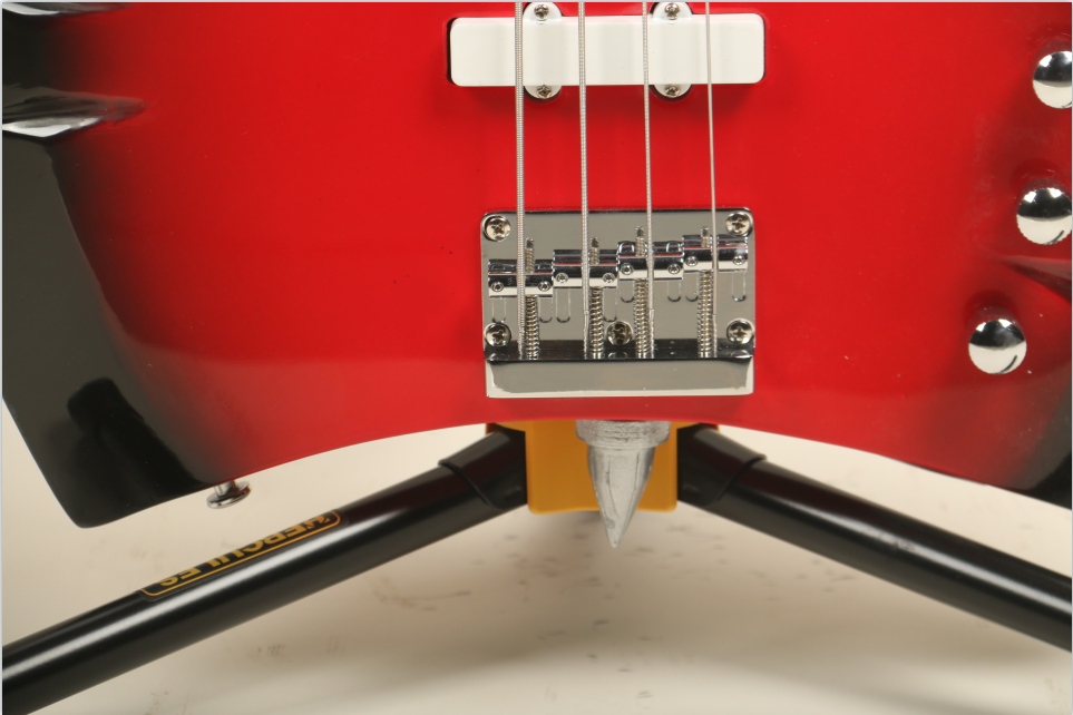 Custom Axe Electric Bass Guitar 4-string Red Color with Awl Chrome ...