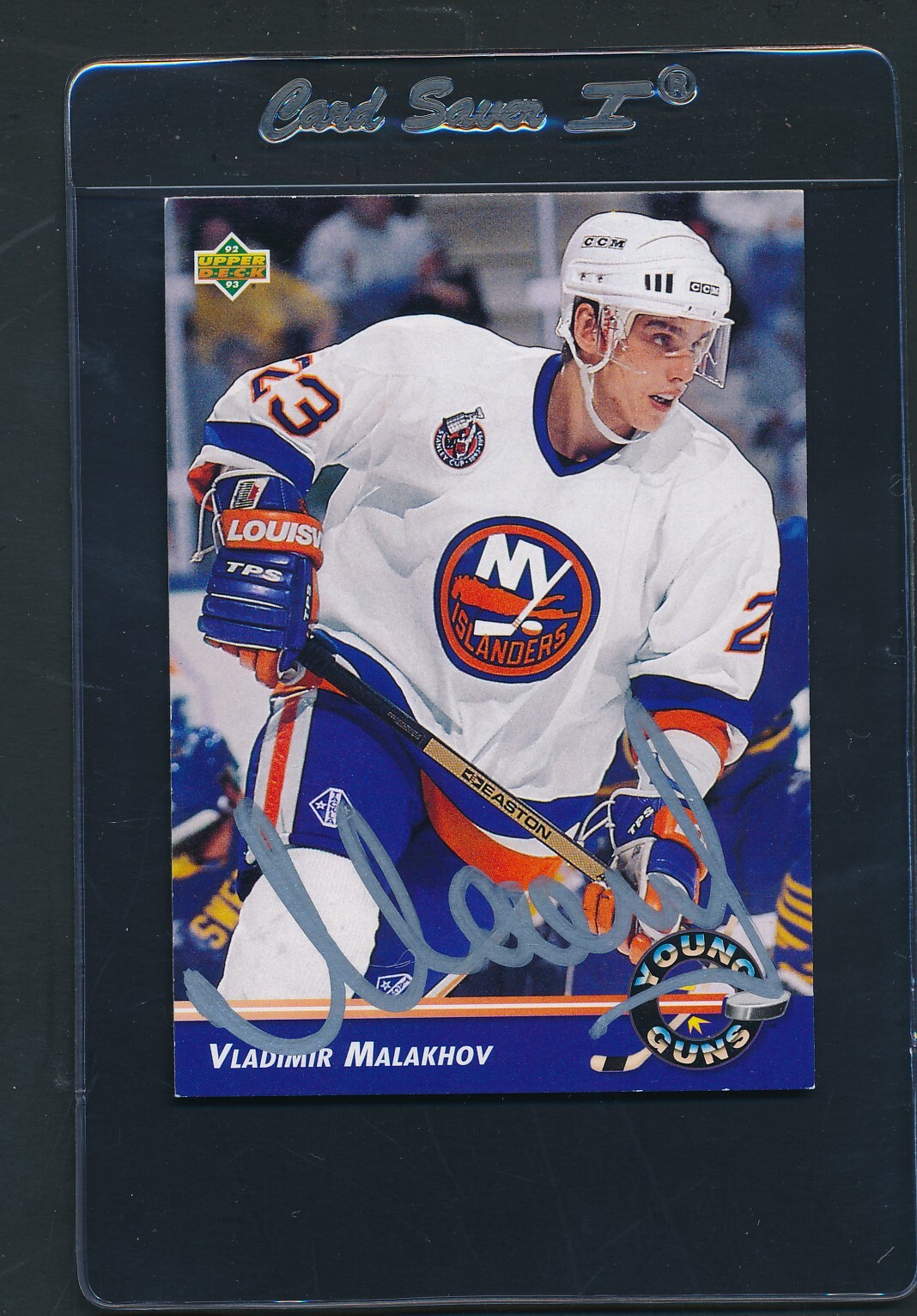 1992/93 Upper Deck #577 Vladimir Malahov Islanders Signed Auto *D6249 ...