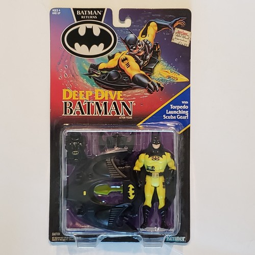 Kenner 1991 Batman Returns Deep Dive Batman Figure 4.5" NEW MOSC ...