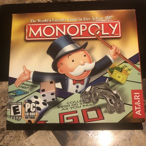 Monopoly PC Windows CD-ROM Software Computer Video Game Hasbro by Atari ...