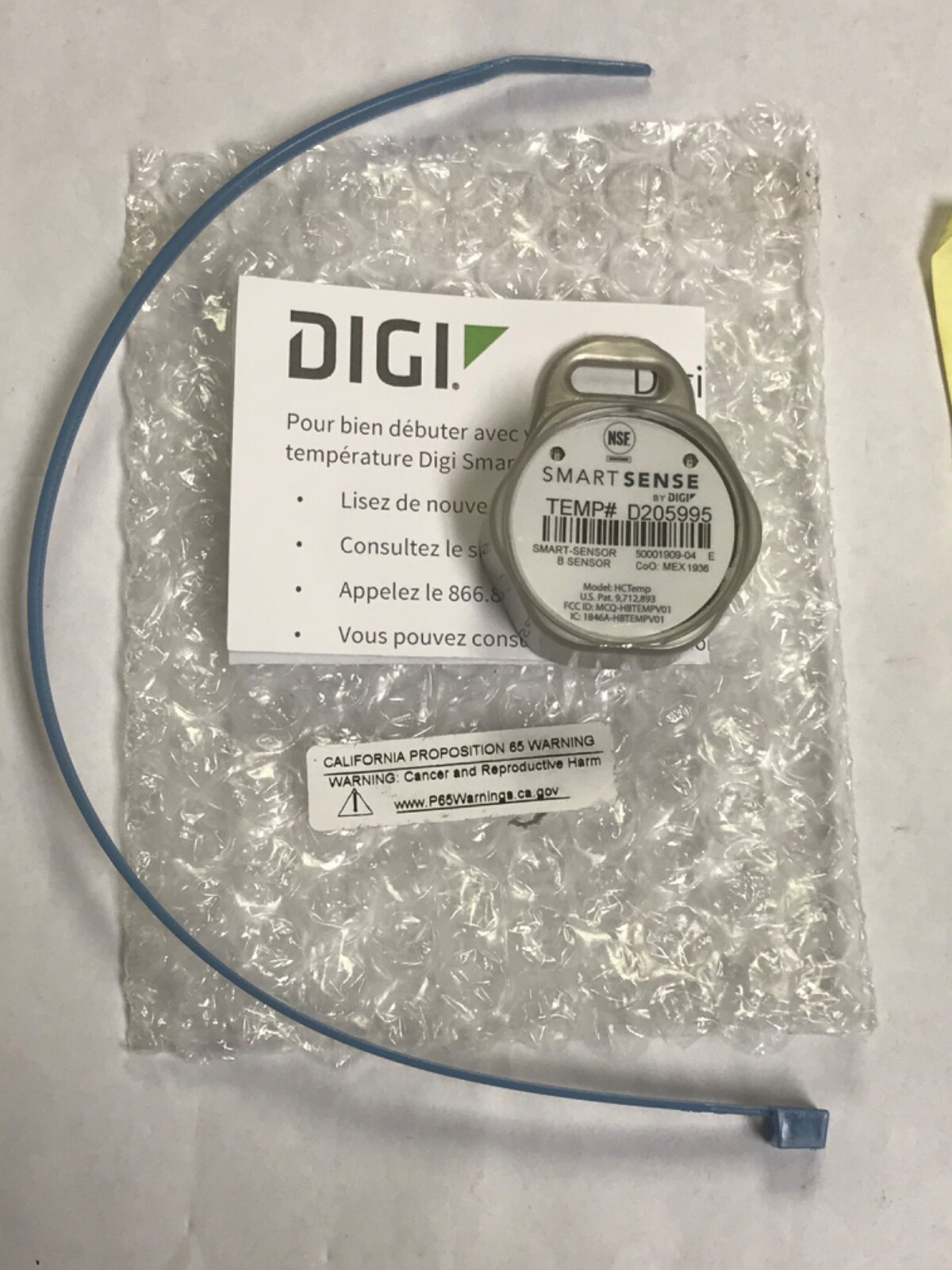 53 DIGI SMART SENSE Temp# D205995 Smart Sensor 50001909 04 Model HCTemp ...