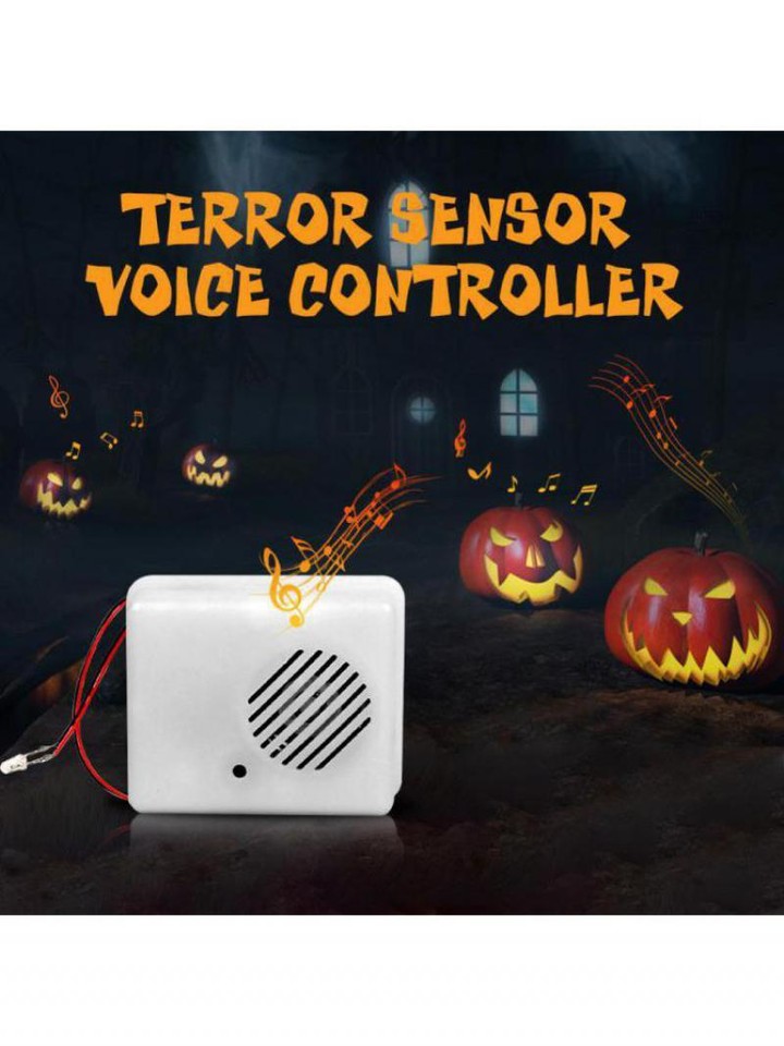 Halloween Scream Speaker Sound Sensor Voice-activated Scary Props Noise ...