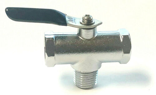 1 4 Npt 3 Way Mini Brass Ball Valve Male X Female X Female Npt L Port