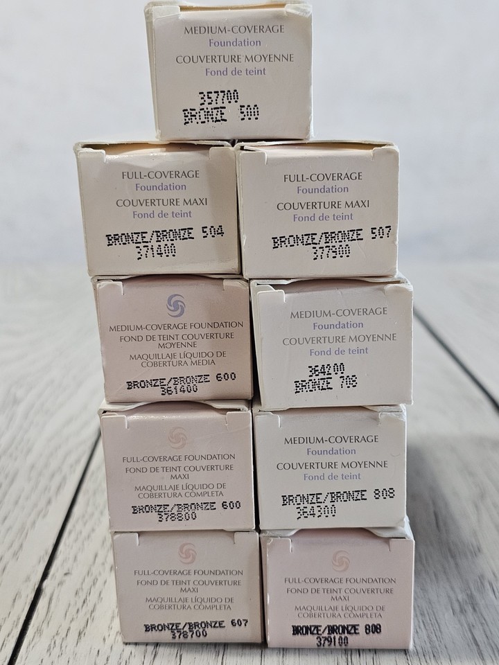Mary Kay Liquid Medium & Full Coverage Foundation Beige Bronze Ivory ...